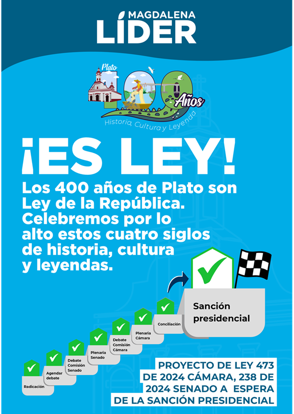 El Congreso aprobó la Ley de Conmemoración de los 400 años de Plato ...